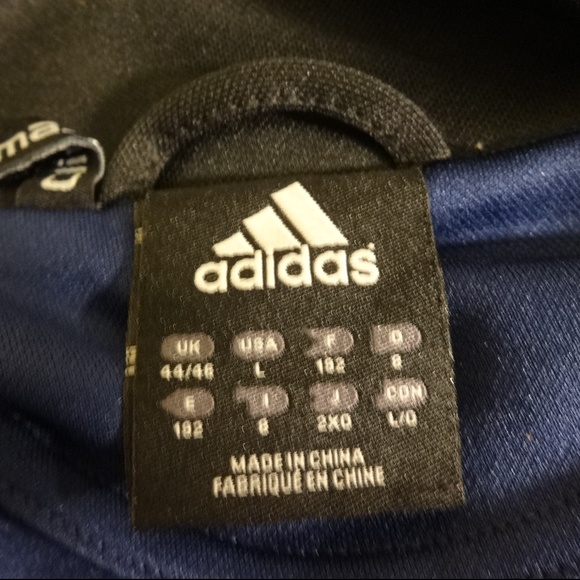 adidas | Jackets & Coats | Adidas Mens Dark Blue Rugby Zip Jacket Size ...